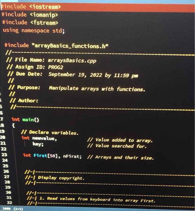 Solved anipulates arrays using functions. You are expected | Chegg.com