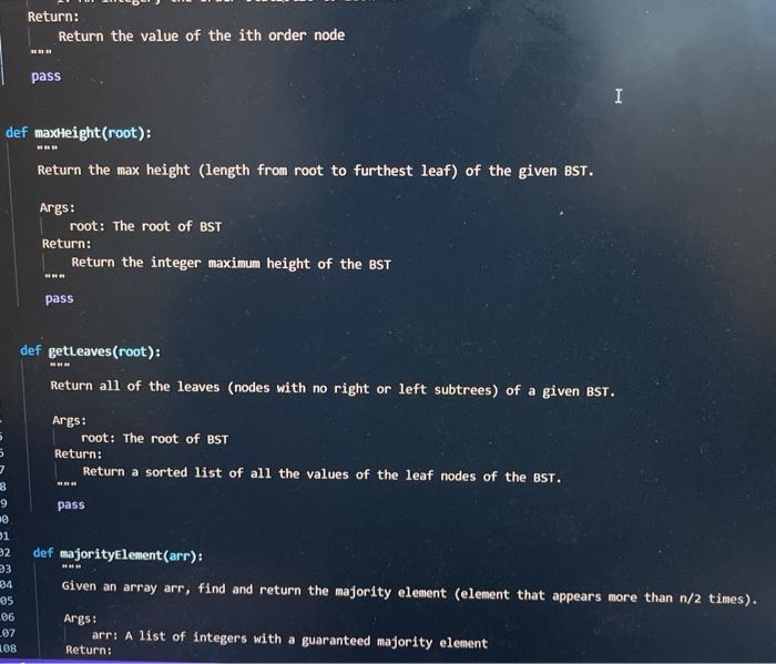Solved class TreeNode: The basis of the BST. key: An | Chegg.com