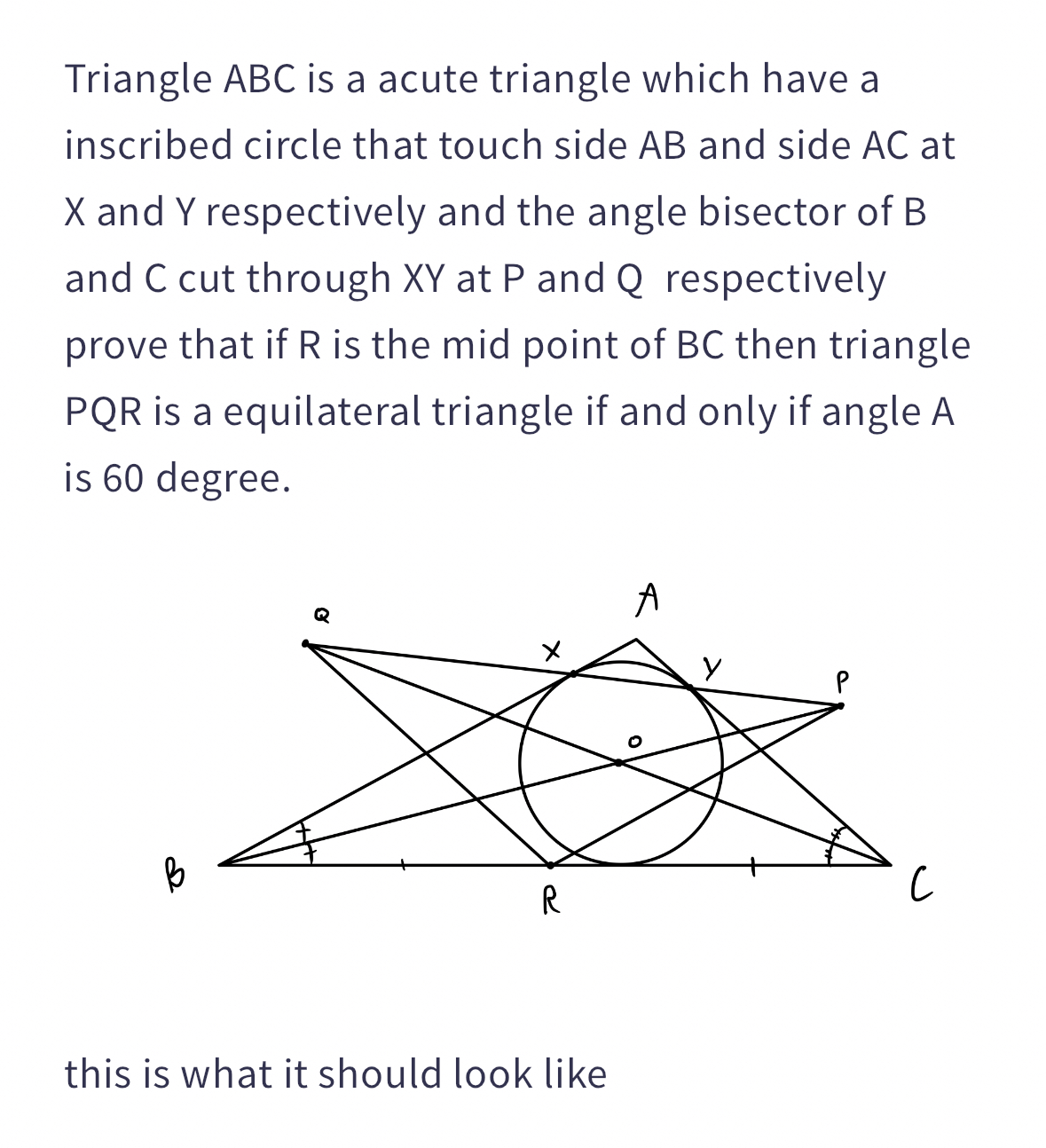 Solved Triangle ABC is a acute triangle which have a | Chegg.com