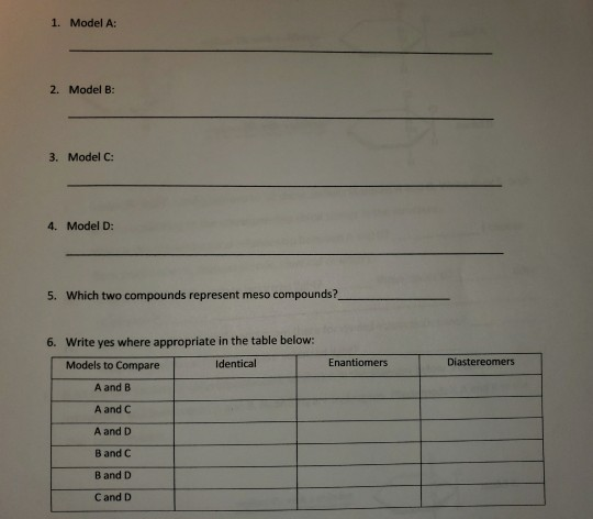 Solved D. Build two models of R-2-chlorobutane as shown in | Chegg.com