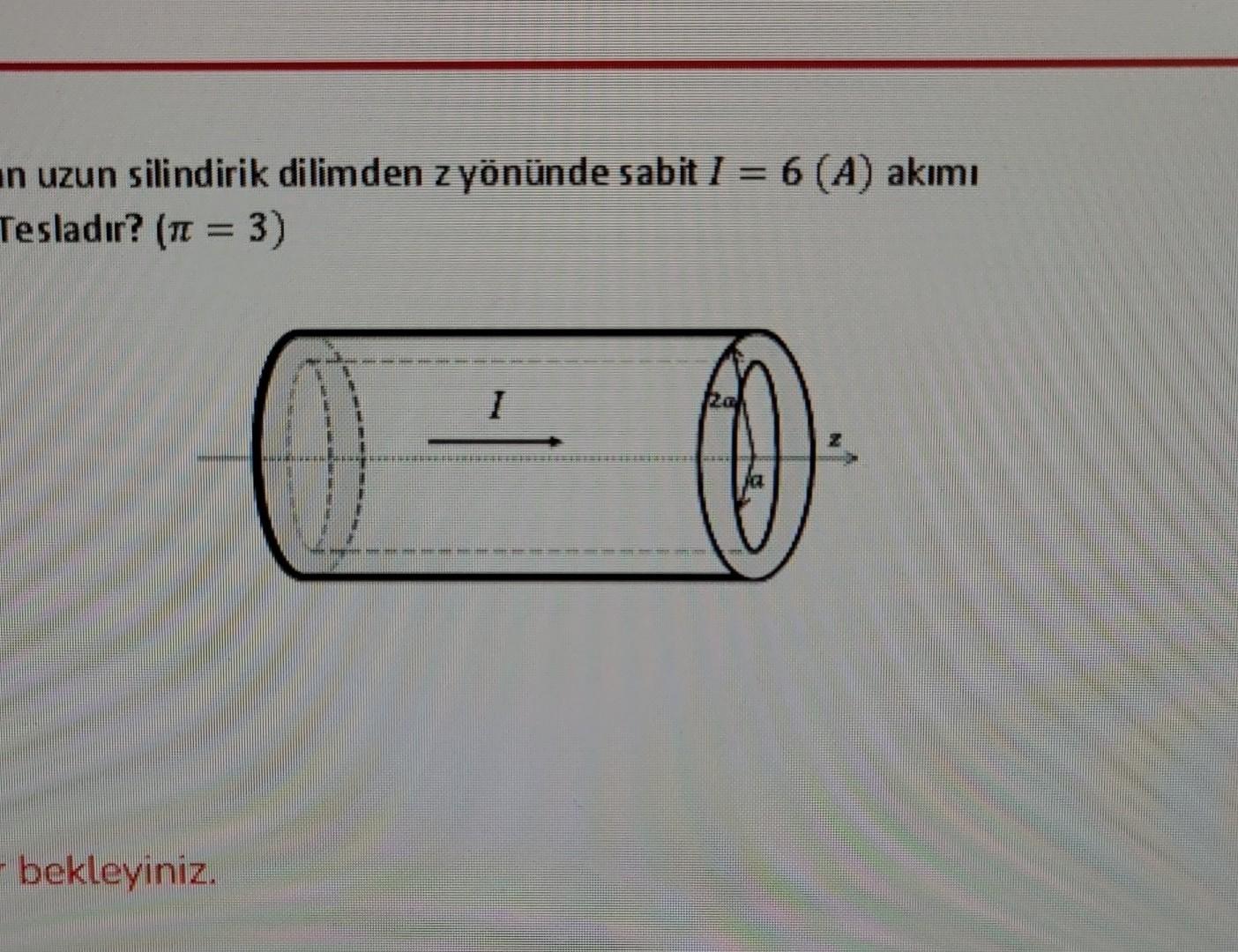 Solved In the given figure, a steady current I = 6 A flows | Chegg.com