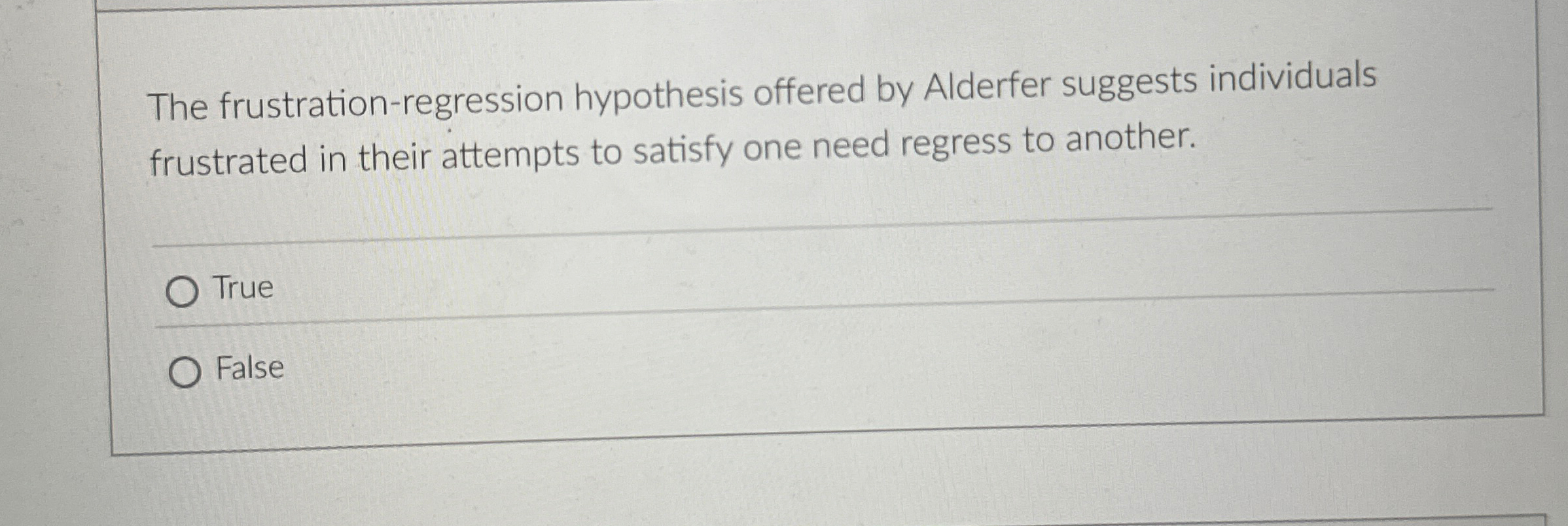 Solved The frustration-regression hypothesis offered by | Chegg.com