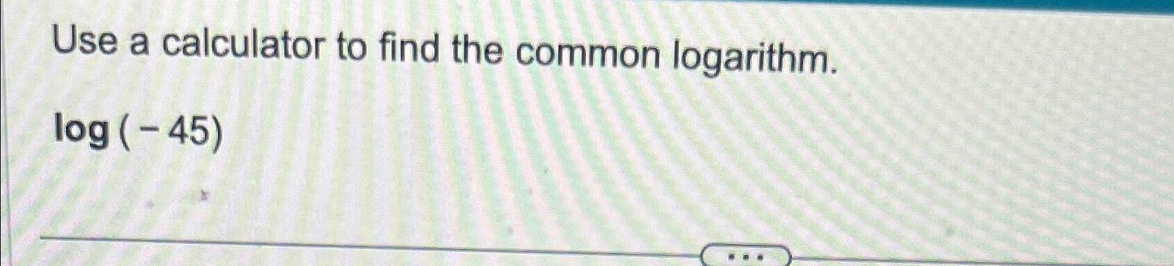Solved Use a calculator to find the common | Chegg.com