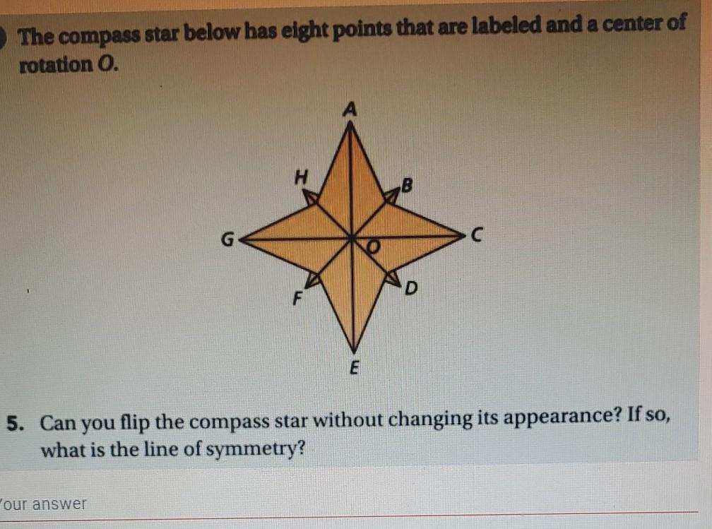 Solved The compass star below has eight points that are | Chegg.com