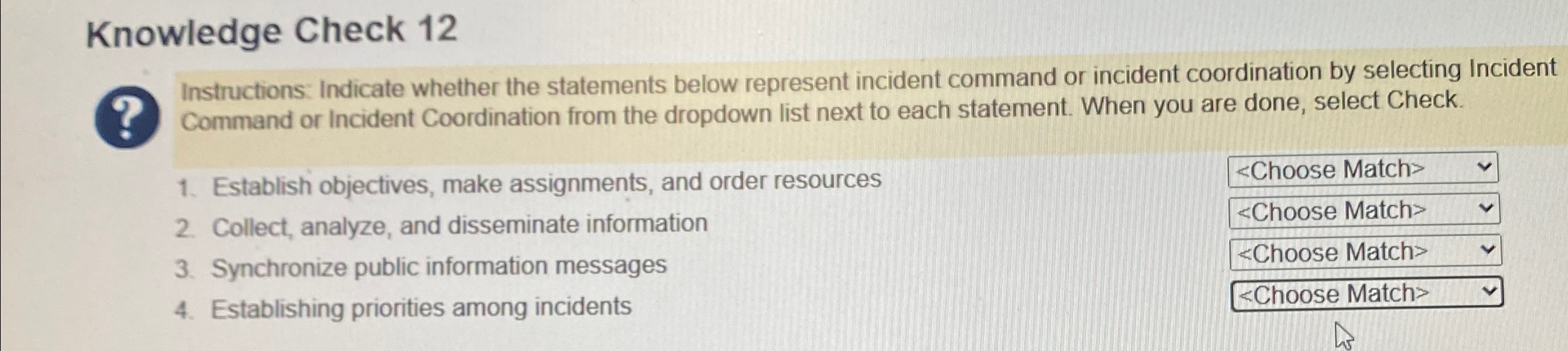 Solved Knowledge Check 12Instructions: Indicate whether the | Chegg.com