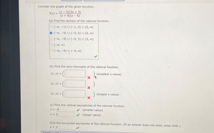 Solved Consider The Graph Of The Given Function X 5 3x
