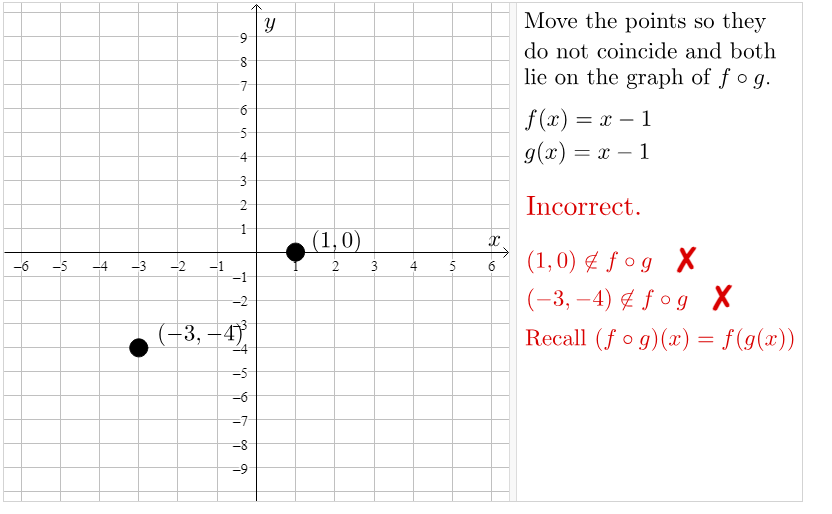 Solved Move the points so they do not coincide and both lie | Chegg.com