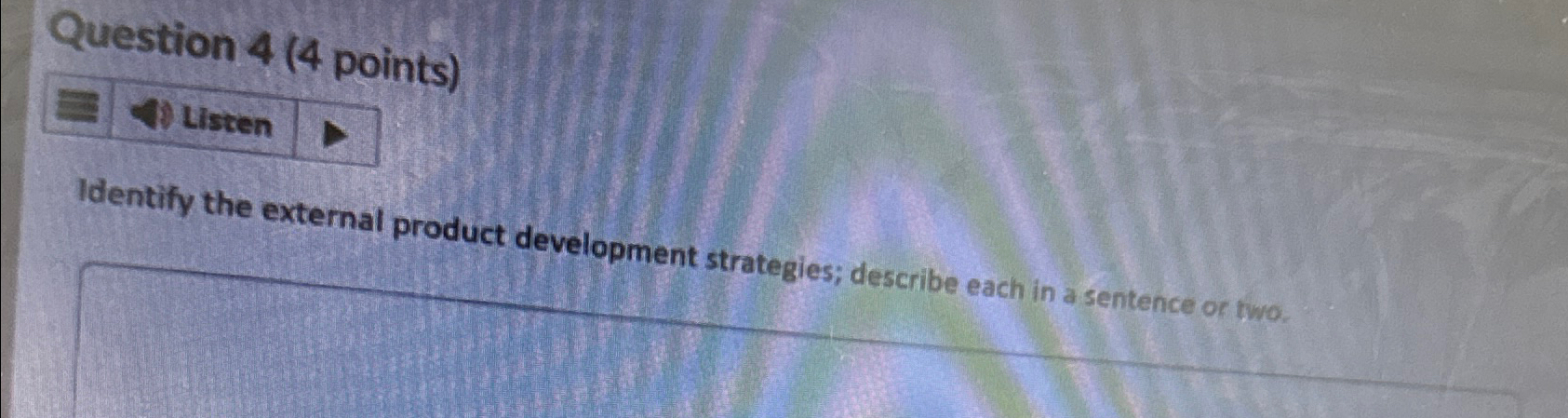 Solved Question 4 ( 4 ﻿points)UistenIdentify the external | Chegg.com