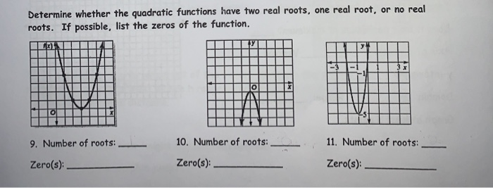 Solved Determine whether the quadratic functions have two | Chegg.com