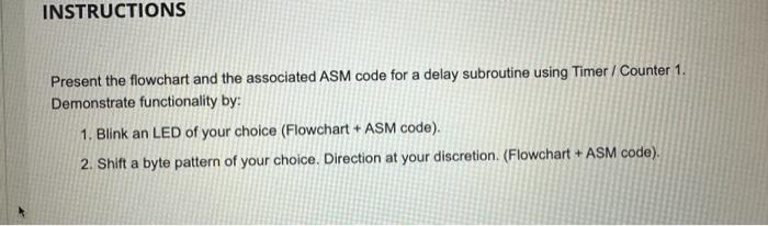 Solved Present The Flowchart And The Associated Asm Code For 0835
