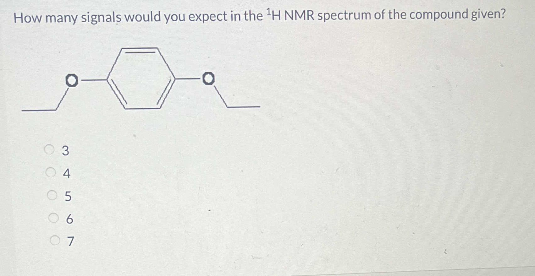 Solved How many signals would you expect in the ?1H ﻿NMR | Chegg.com