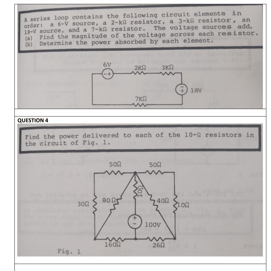 Solved A series loop contains the following circuit elements | Chegg.com