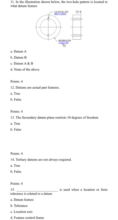 Solved 11. In the illustration shown below, the two-hole | Chegg.com