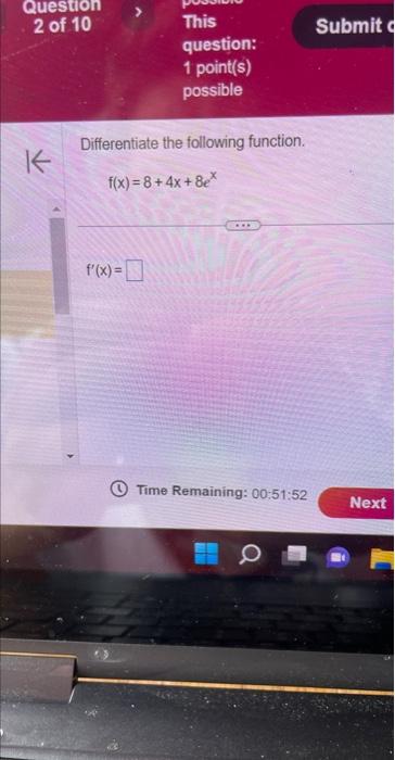 Solved Question 7 Of 10 This Question 1 Points Possible 