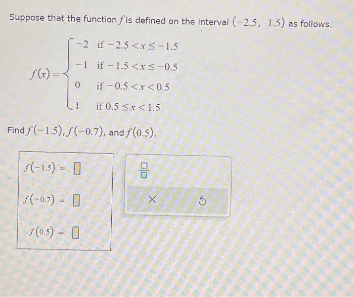 Suppose that the function fis defined on the interval | Chegg.com