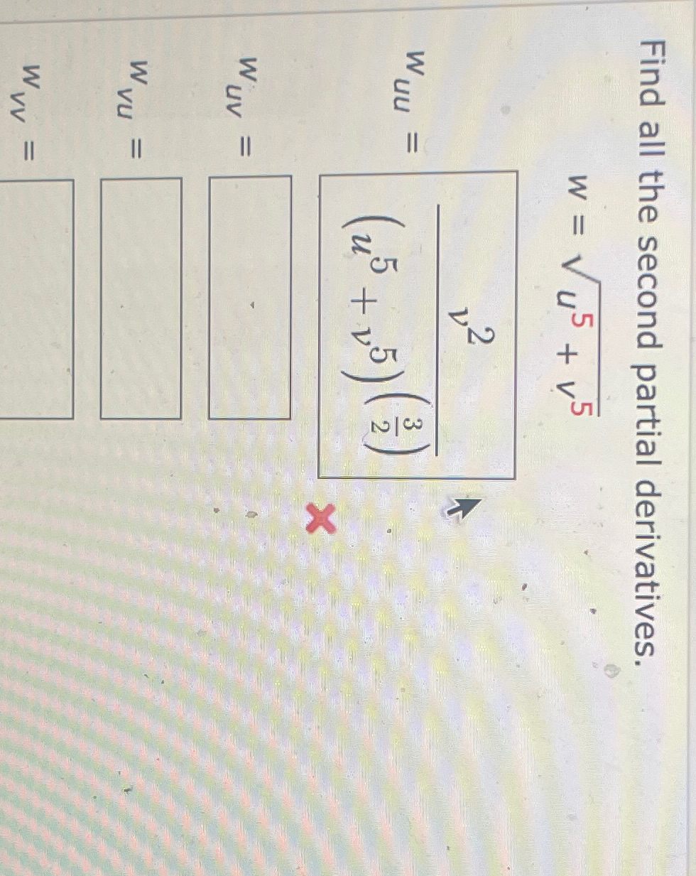 Solved Find All The Second Partial