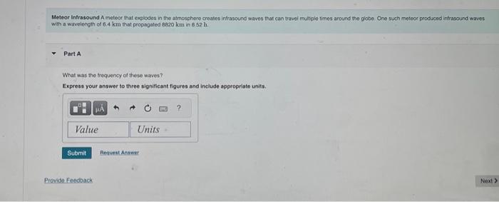 Solved Meteor intrasound A meteof that explodes in the | Chegg.com
