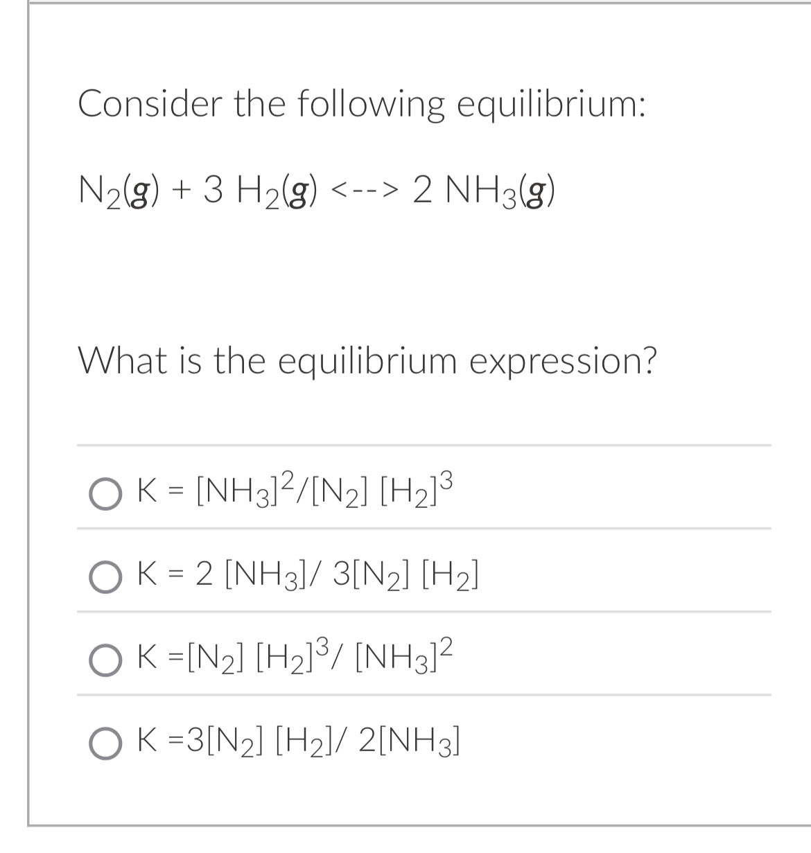 Solved Consider the following | Chegg.com