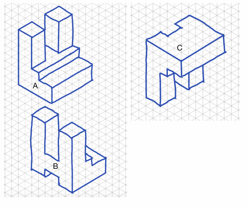 Solved The following figure shows a part in four different | Chegg.com