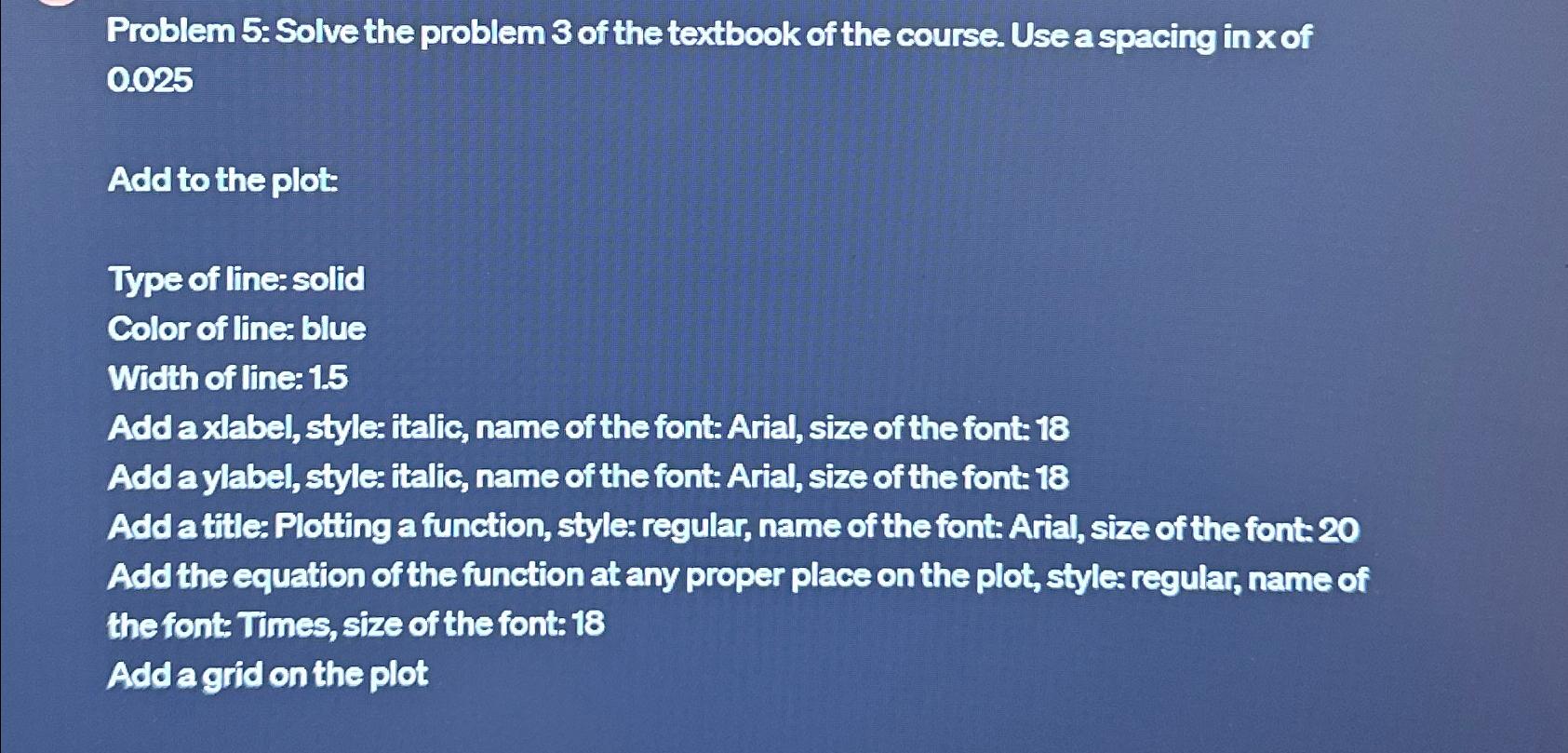 Solved Problem 5 Solve The Problem 3 ﻿of The Textbook Of 