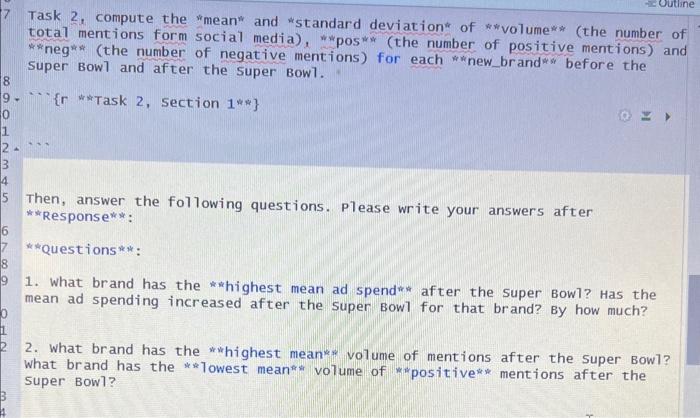 \# Homework Assignment 2: Super Bow1 caselet (Part 2) | Chegg.com