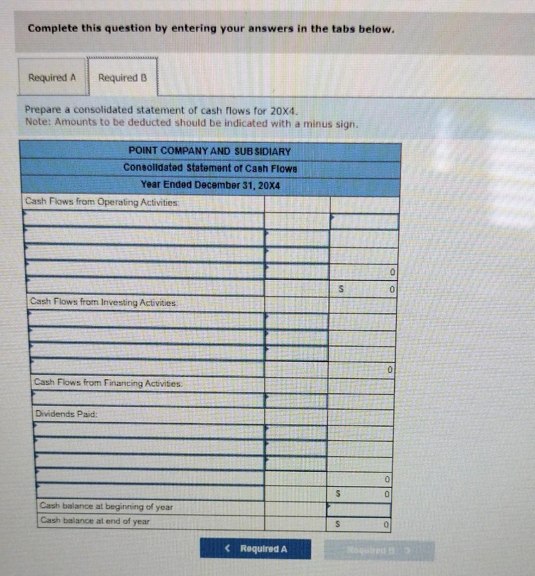 Solved Point Compony holds 80 percent ownership of Shoot | Chegg.com