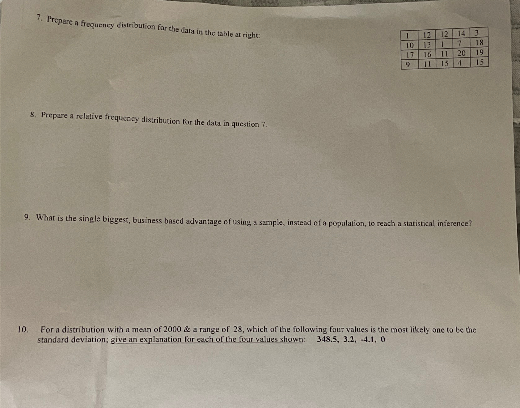Solved Please answer questions 7-10 ﻿and explain how | Chegg.com