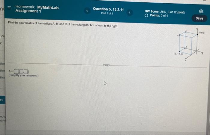 Solved ma Homework: MyMathLab Assignment 1 Question 5, | Chegg.com