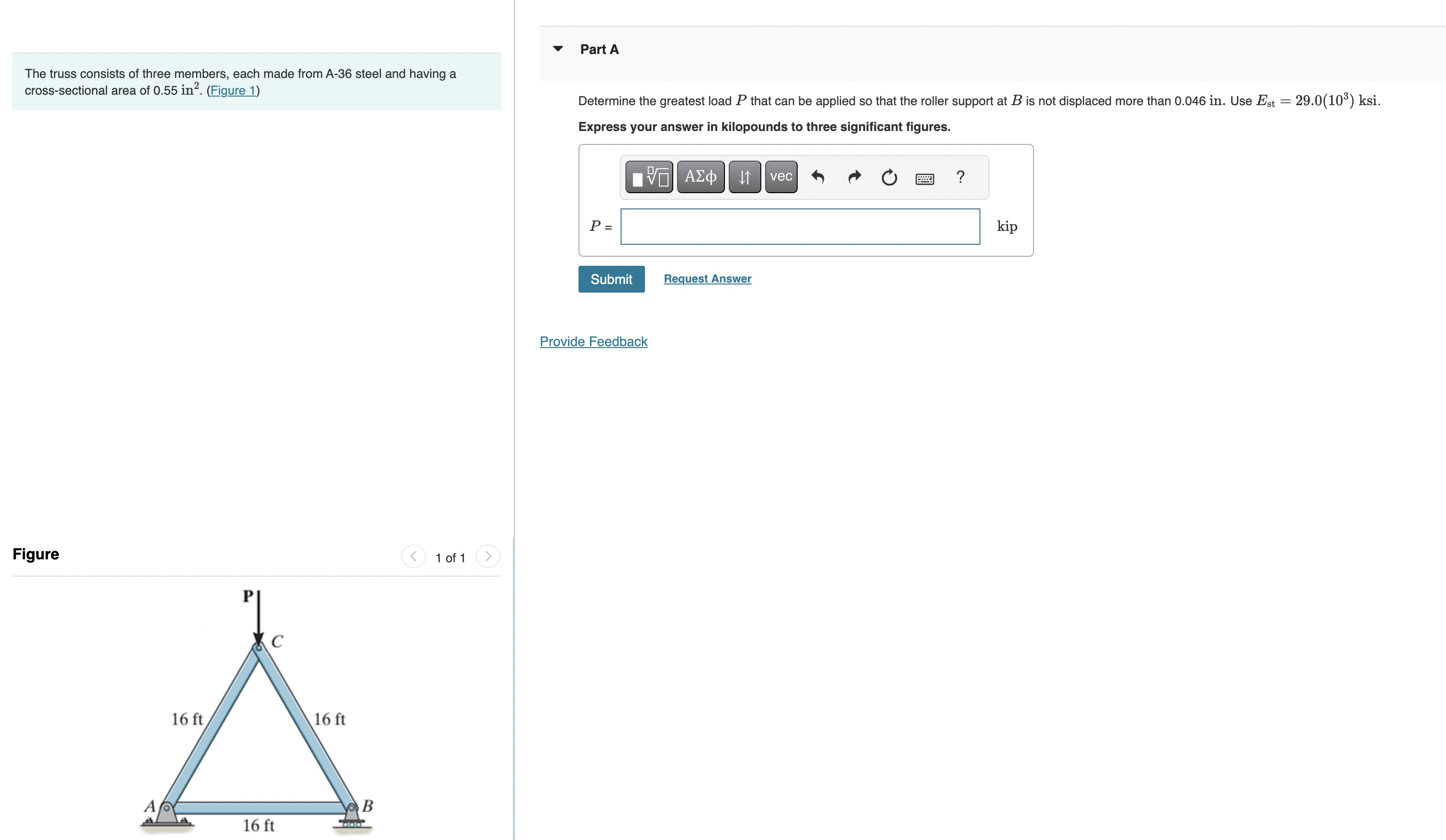 Solved Determine The Greatest Load P ﻿that Can Be Applied So