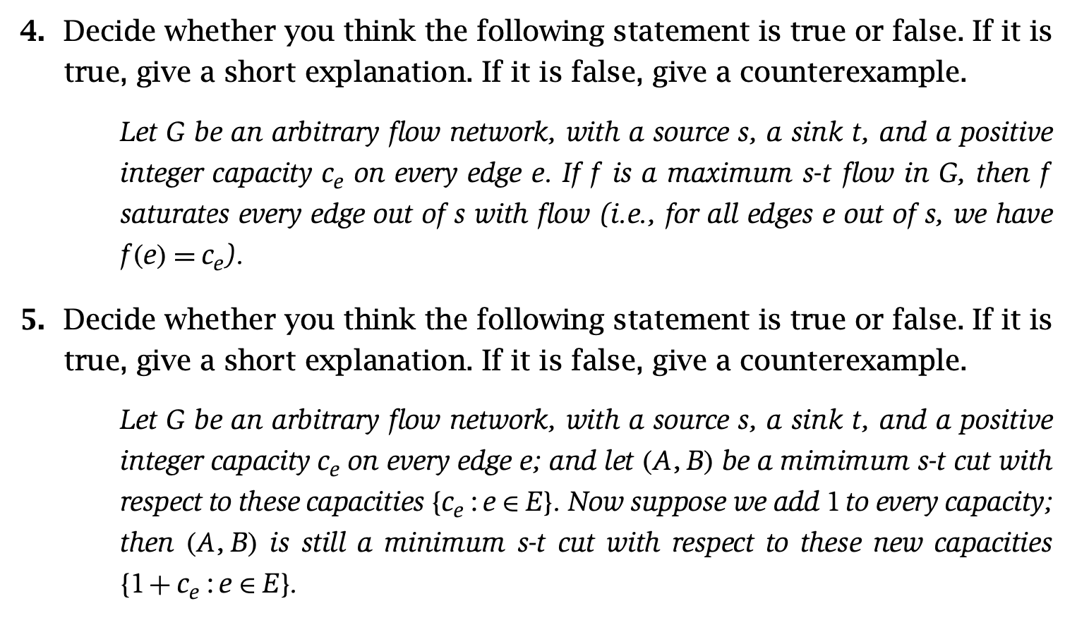 Solved Provide justification for the solutions. | Chegg.com