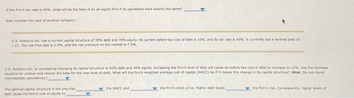 Solved 9. Determining the optimal capital atructure | Chegg.com