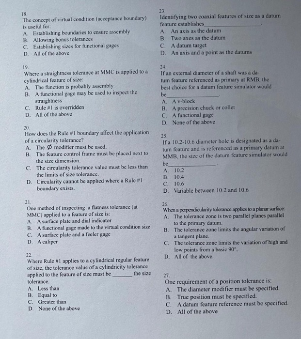 Solved The concept of virtual condition (acceptance | Chegg.com