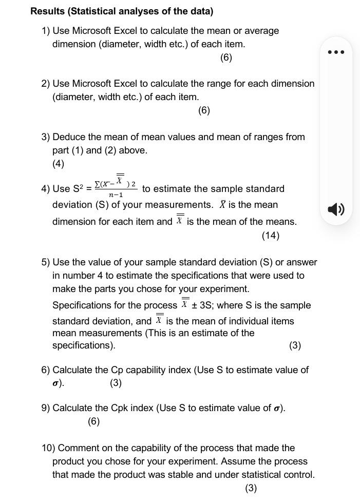 Solved Results (Statistical analyses of the data) 1) Use | Chegg.com