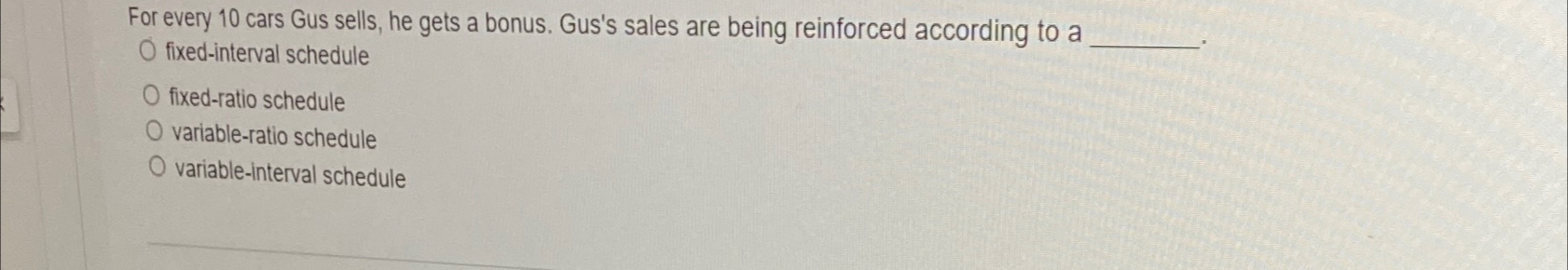 Solved For every 10 ﻿cars Gus sells, he gets a bonus. Gus's | Chegg.com