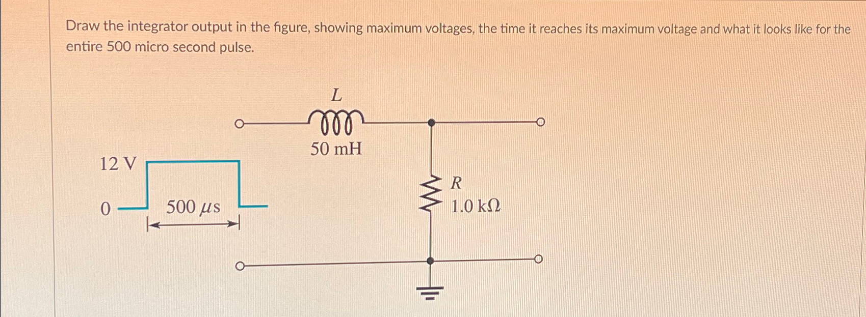 Solved Draw the integrator output in the figure, showing | Chegg.com