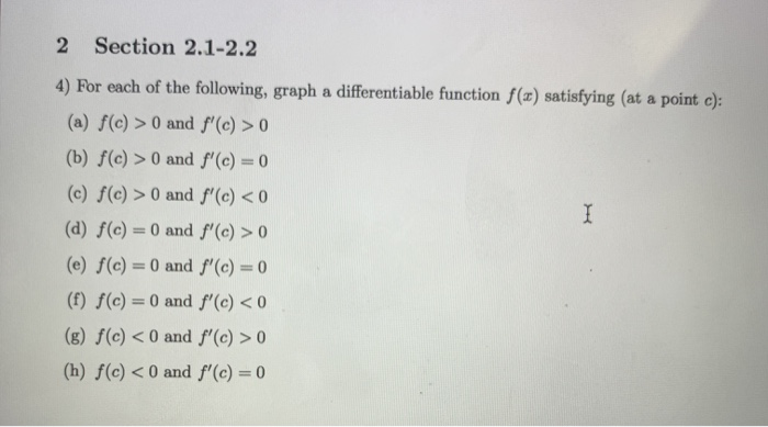 Solved 2 Section 2.1-2.2 4) For each of the following, graph | Chegg.com