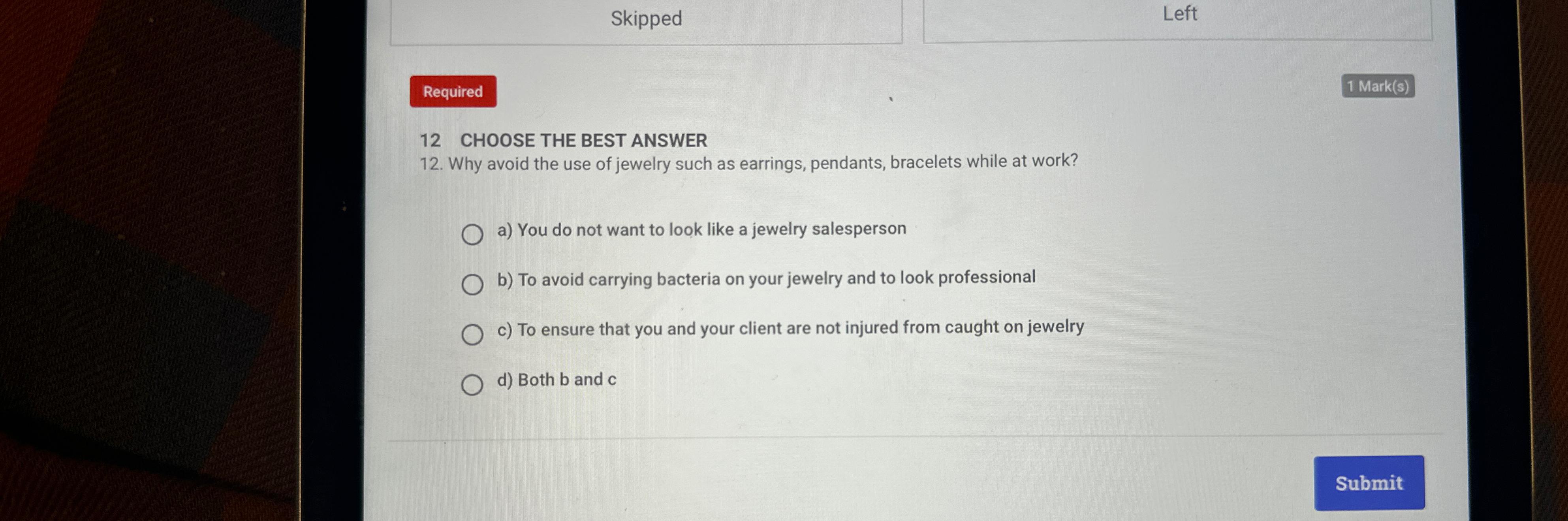 Solved SkippedLeft12 ﻿CHOOSE THE BEST ANSWER12. ﻿Why avoid | Chegg.com | Chegg.com