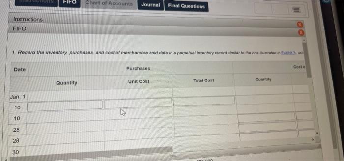 Solved The beginning Inventory at Midnight Supplies and data | Chegg.com