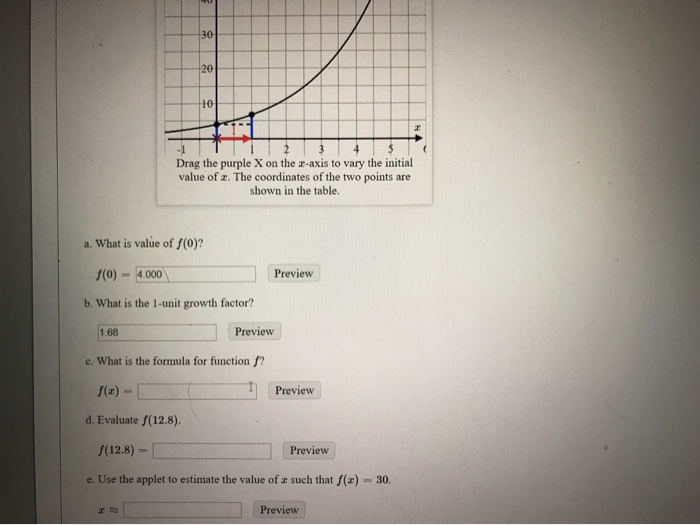 Solved Practice Writing Formulas for Exponential | Chegg.com