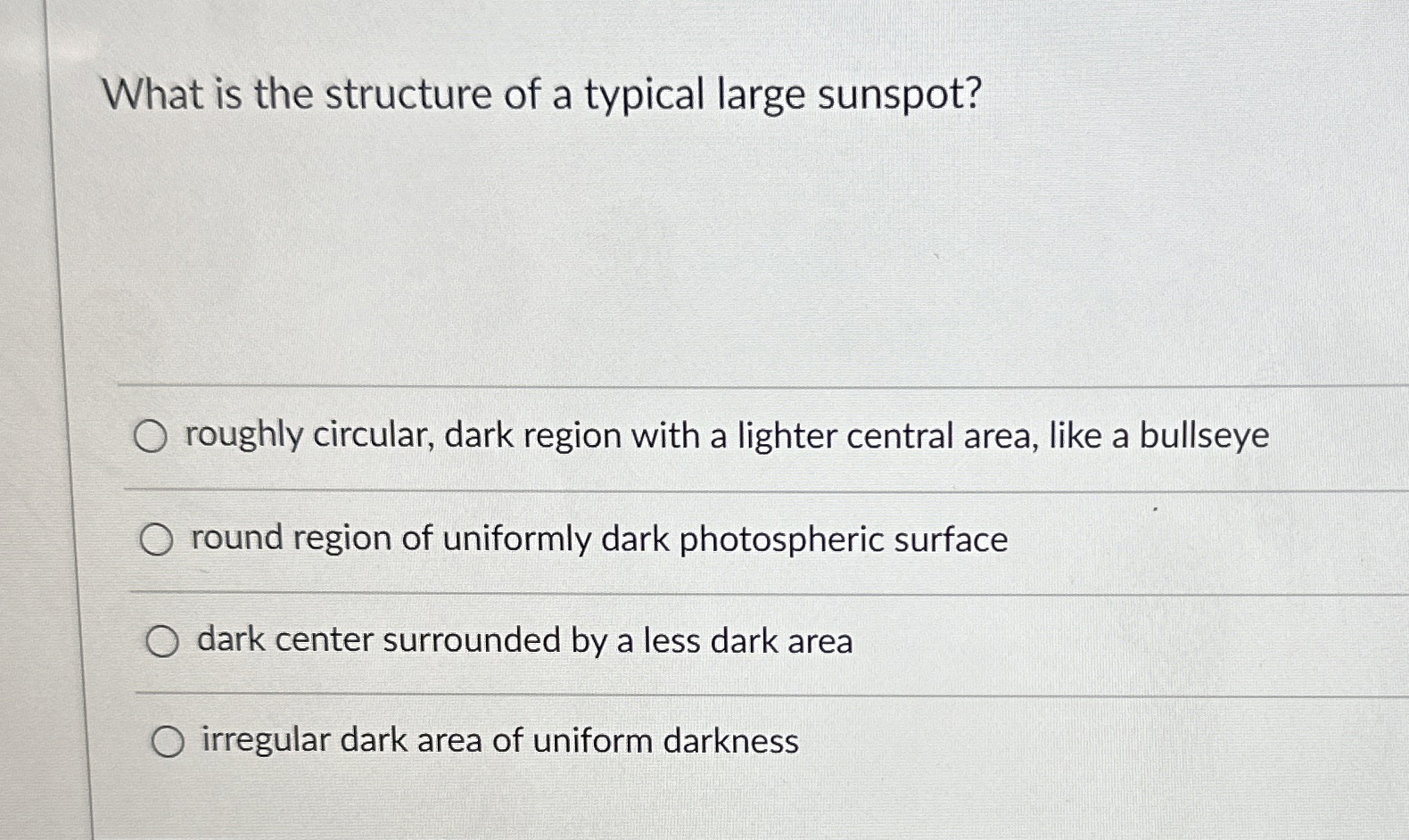 Solved What is the structure of a typical large | Chegg.com