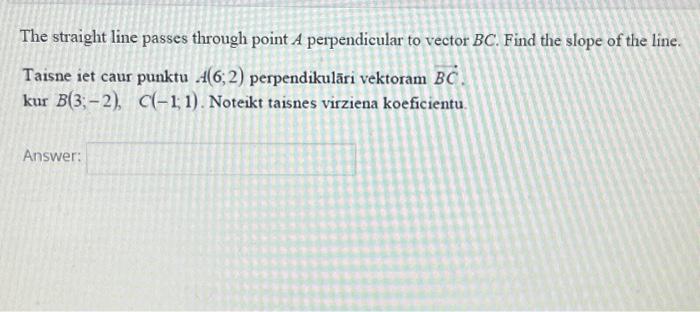 Solved The straight line passes through point A | Chegg.com