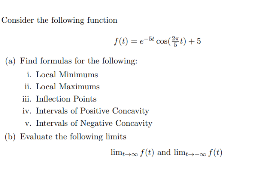 Solved Consider the following | Chegg.com