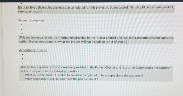 Solved [Uist tangible deliverables that must be completed | Chegg.com