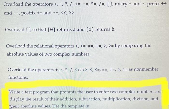 Solved '14.7 (Math: The Complex class) A complex number has | Chegg.com