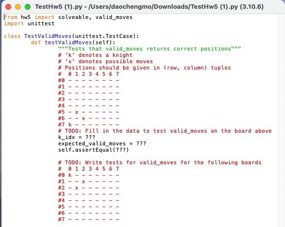 Solved Use recursion to determine if a knight starting in a | Chegg.com