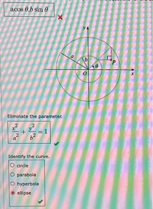 Solved If a and b are fixed numbers, find parametric | Chegg.com