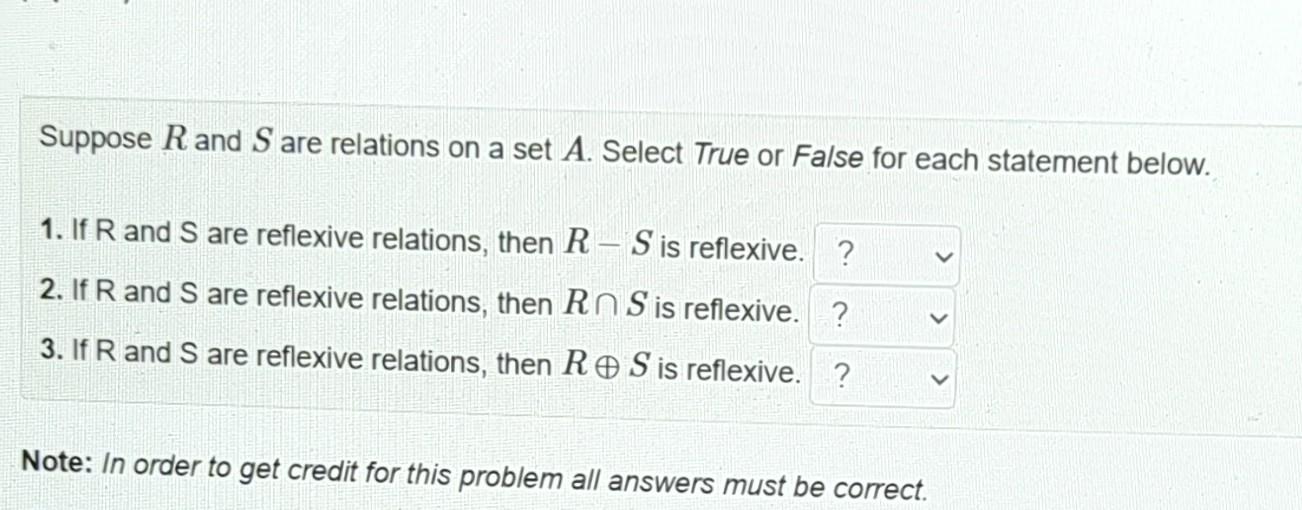 Solved Suppose \\( R \\) and \\( S \\) are relations on a | Chegg.com