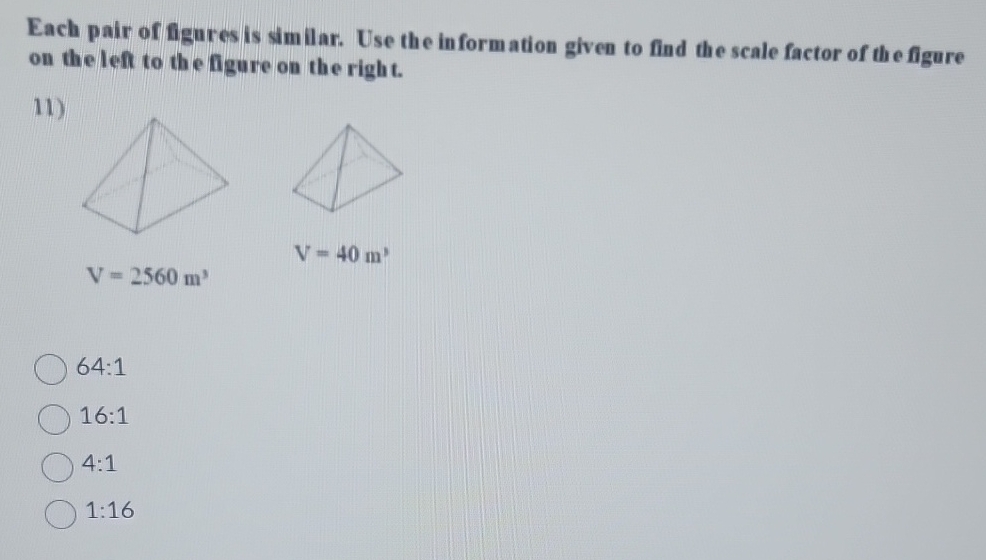 Solved Each pair of figures is sim ilar. Use the in form | Chegg.com