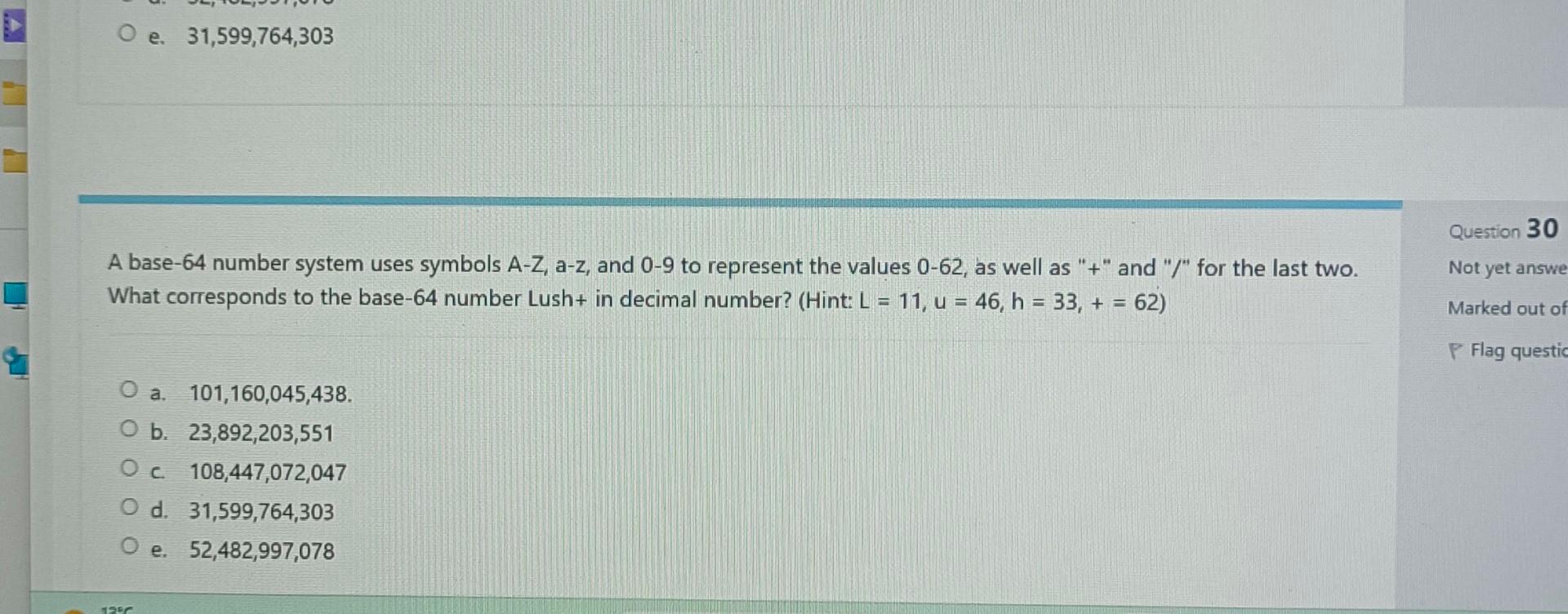 Solved A base- 64 number system uses symbols A−Z,a−z, and | Chegg.com