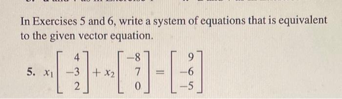 In Exercises 3 and 4, display the following vectors | Chegg.com